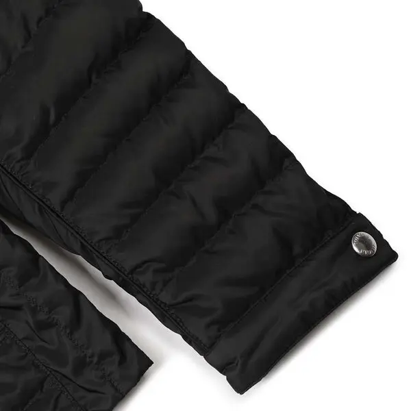 Prada Long-sleeved Zip-up Cotton Jacket With Stand Collar And Pockets