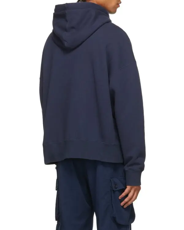 Palm Angels Spray Bear-motif Hoodie - Black