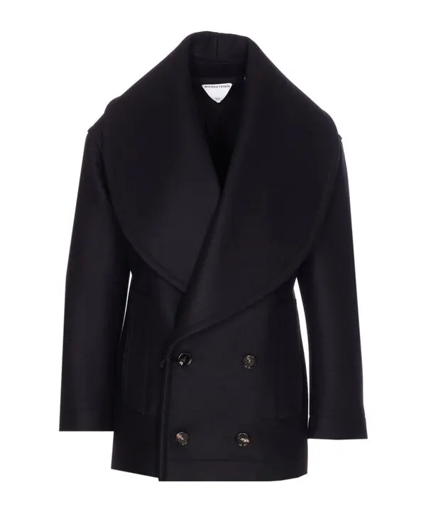 Bottega Veneta Double-breasted Coat With Notched Lapel