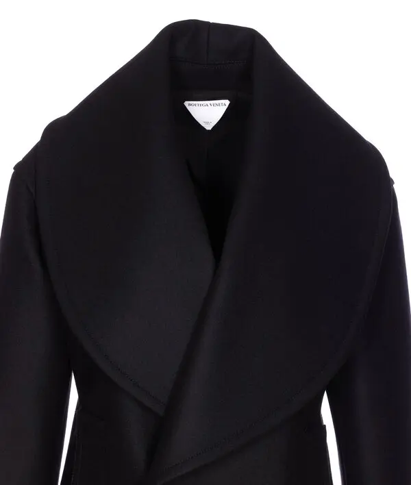 Bottega Veneta Double-breasted Coat With Notched Lapel