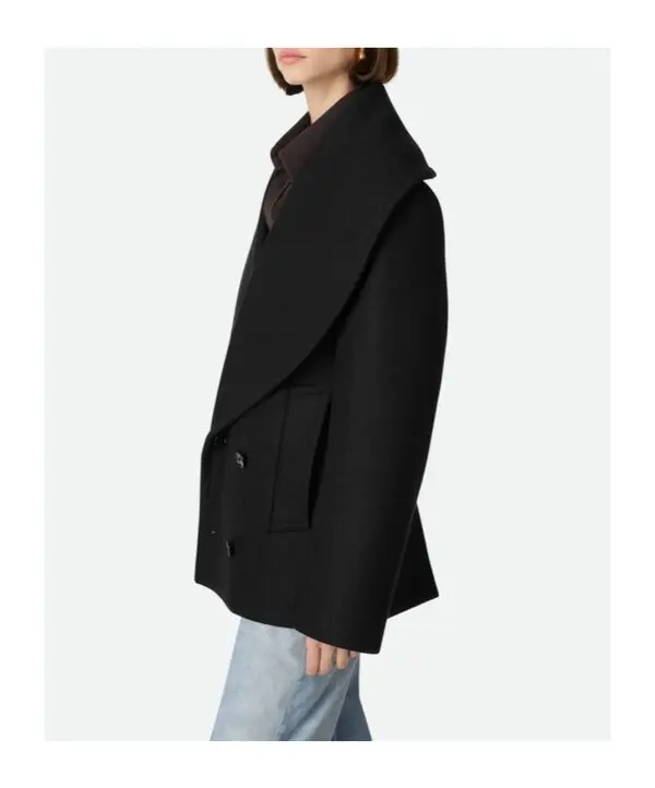 Bottega Veneta Double-breasted Coat With Notched Lapel