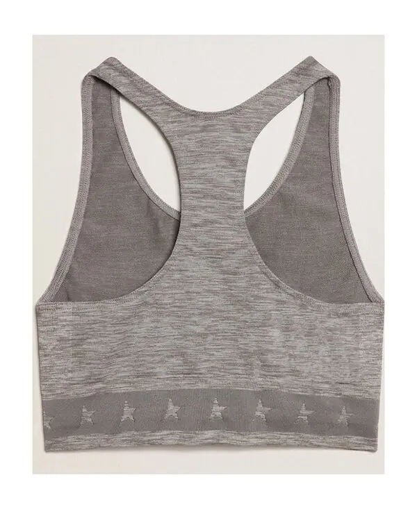 GOLDEN GOOSE Cropped Top With Logo Underband