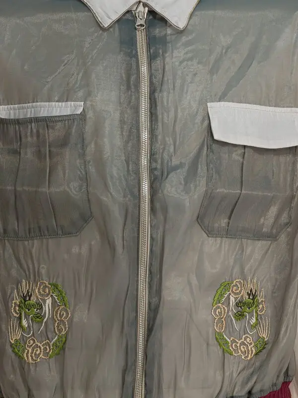Kapital Embroidered Dragon Silk Bomber Jacket