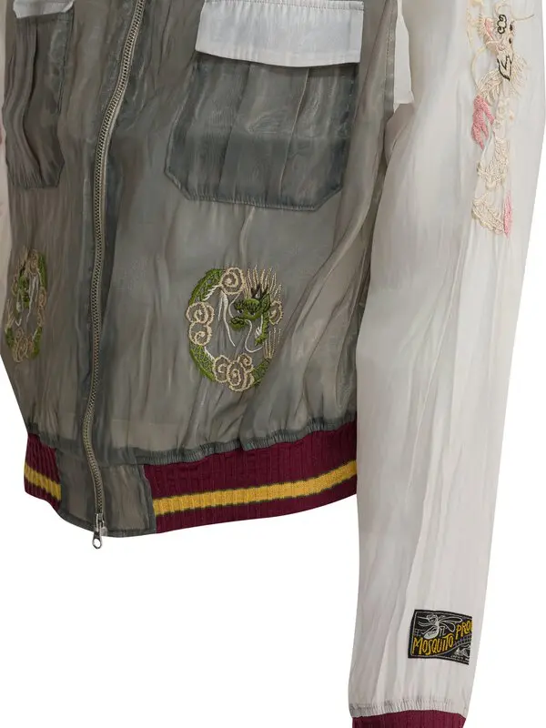 Kapital Embroidered Dragon Silk Bomber Jacket
