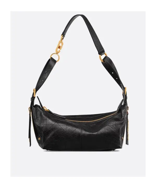 Dior Small D-journey Bag In Crinkled Calfskin