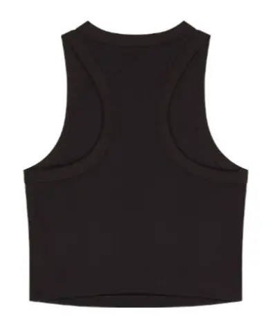 Givenchy Paris Logo Cropped Tank Top - Black