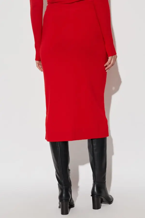 Victoria Beckham Button Detailed Midi Skirt