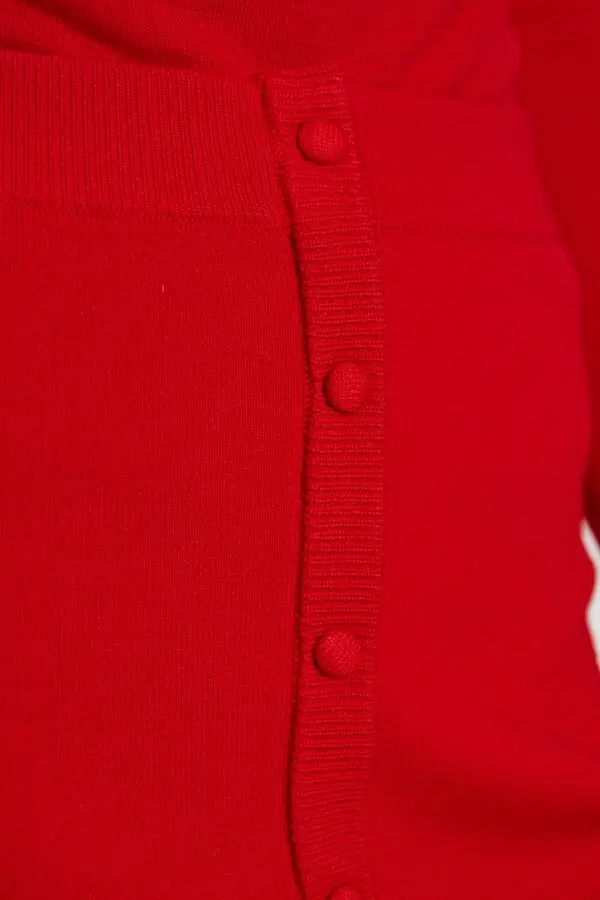 Victoria Beckham Button Detailed Midi Skirt