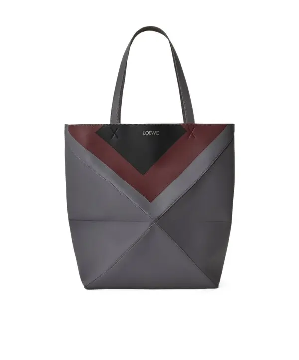 Loewe Puzzle Fold Shoulder Bag - Ardesia/deep Ruby