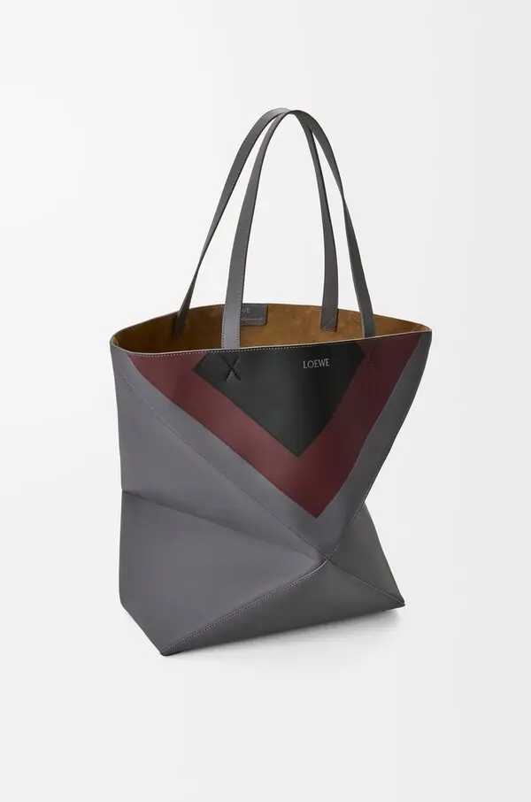 Loewe Puzzle Fold Shoulder Bag - Ardesia/deep Ruby