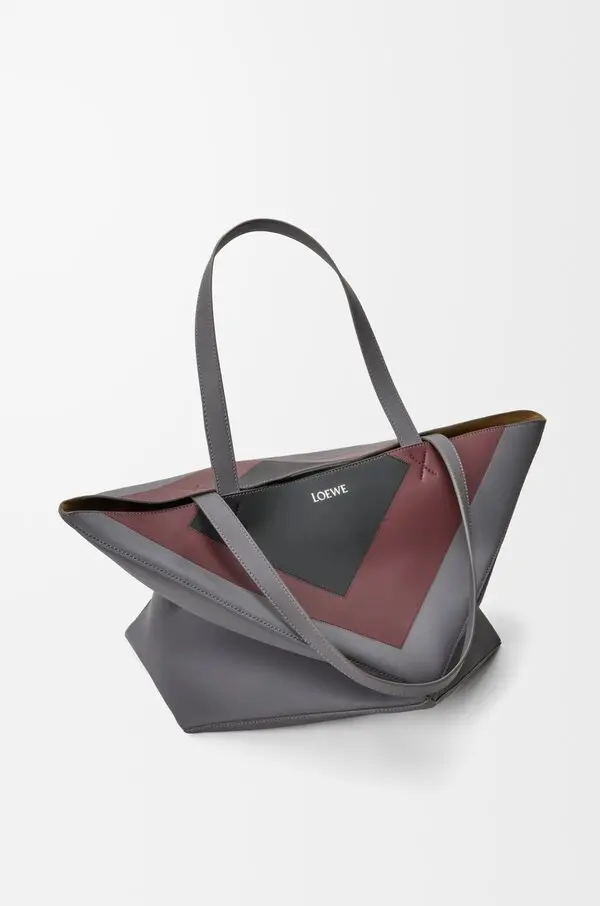 Loewe Puzzle Fold Shoulder Bag - Ardesia/deep Ruby