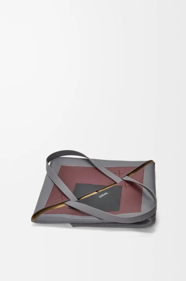 Loewe Puzzle Fold Shoulder Bag - Ardesia/deep Ruby