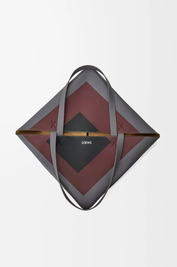 Loewe Puzzle Fold Shoulder Bag - Ardesia/deep Ruby
