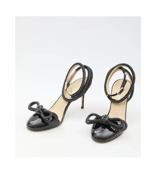 MACHMACH Mach & Mach Embellished Round Toe Pumps With Bow Detailing
