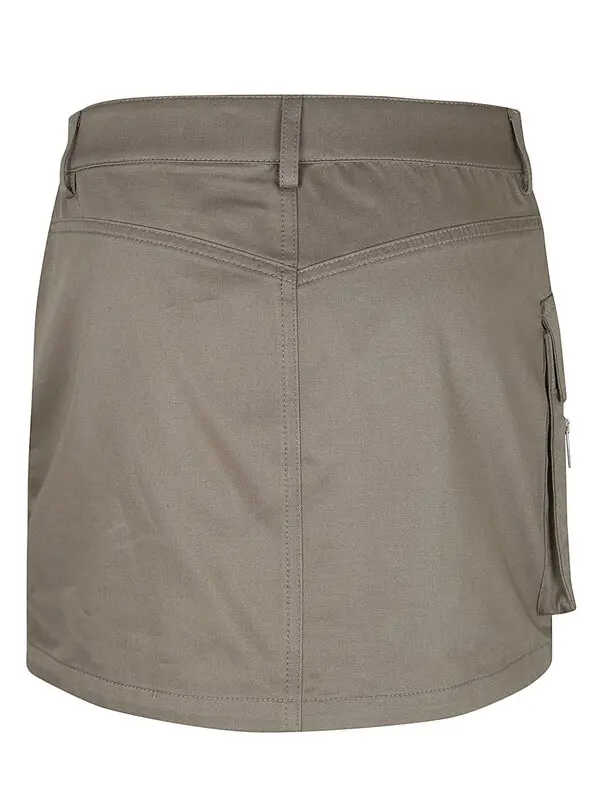 Off-White Button Detailed Cargo Shorts