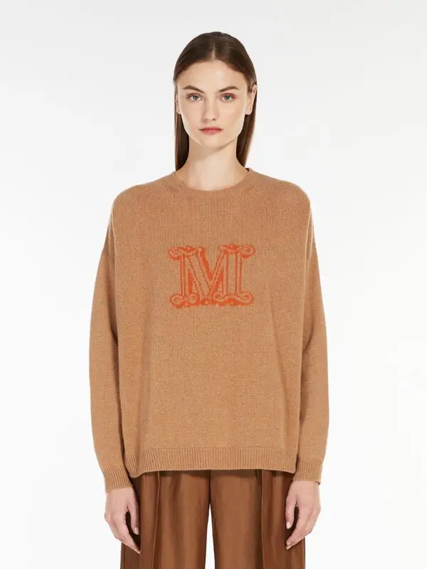 Max Mara Monogram Knit Jumper - Brown