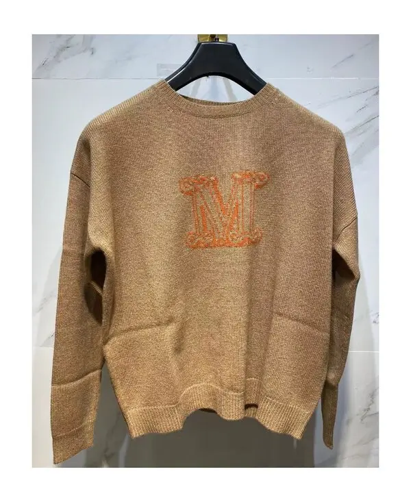 Max Mara Monogram Knit Jumper - Brown