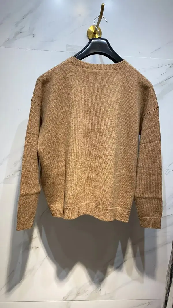 Max Mara Monogram Knit Jumper - Brown