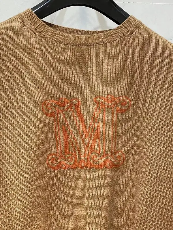 Max Mara Monogram Knit Jumper - Brown
