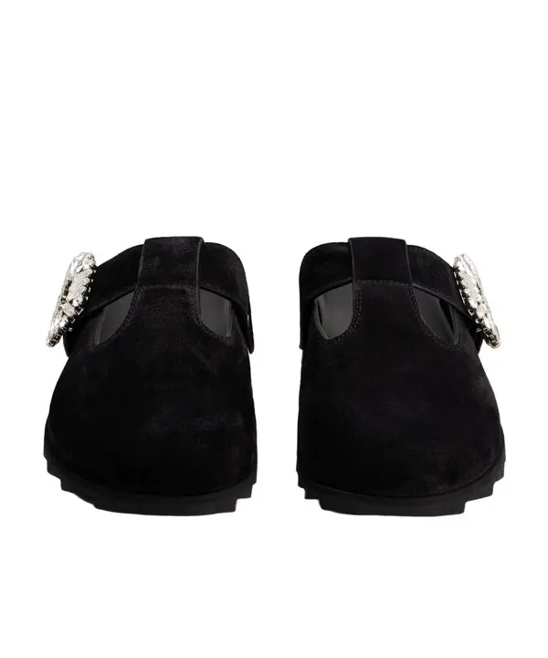 ROGER VIVIER Slidy Viv Mules - Black