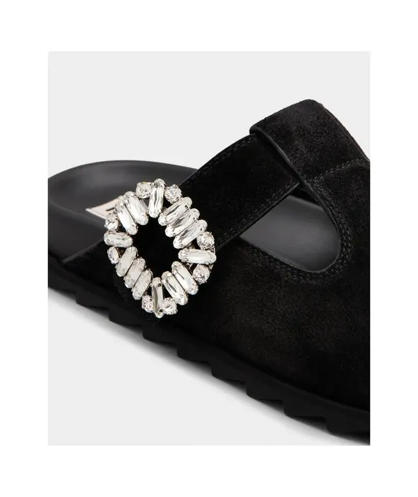 ROGER VIVIER Slidy Viv Mules - Black