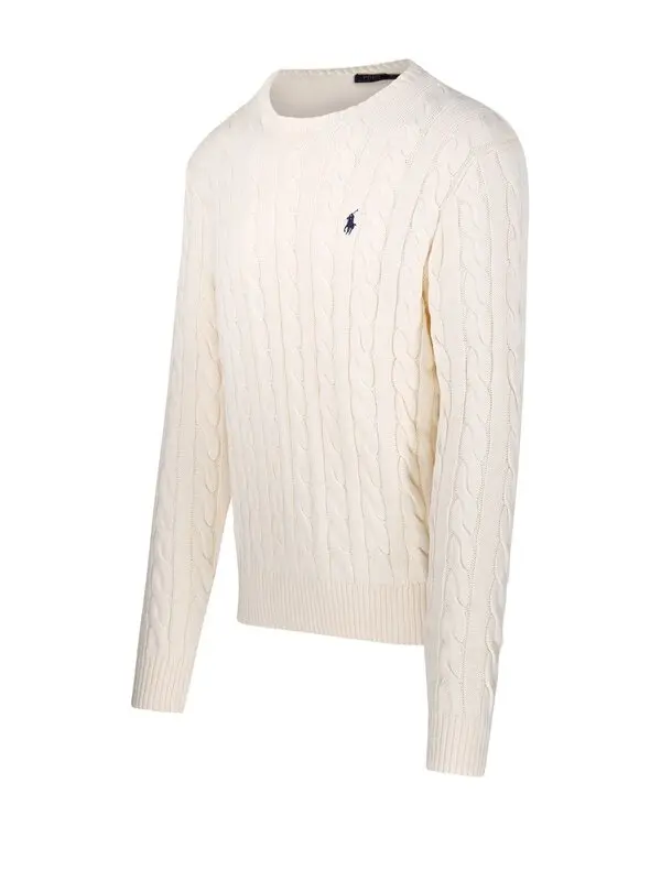 Polo Ralph Lauren Cable-knit Jumper With Embroidered Pony Logo