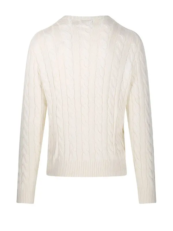 Polo Ralph Lauren Cable-knit Jumper With Embroidered Pony Logo