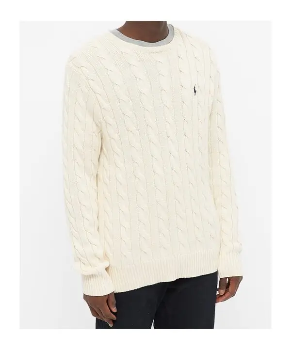 Polo Ralph Lauren Cable-knit Jumper With Embroidered Pony Logo