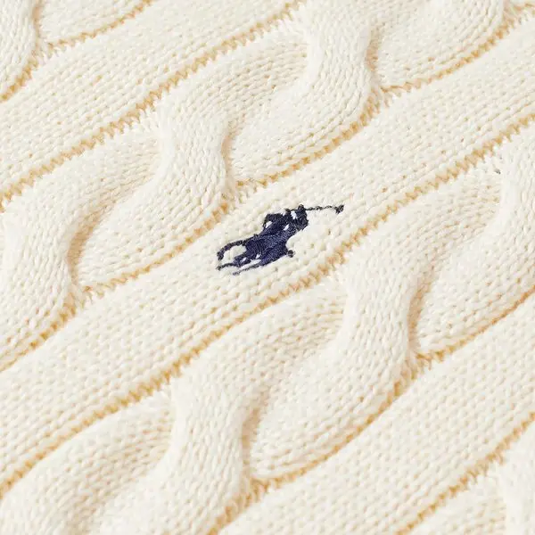 Polo Ralph Lauren Cable-knit Jumper With Embroidered Pony Logo