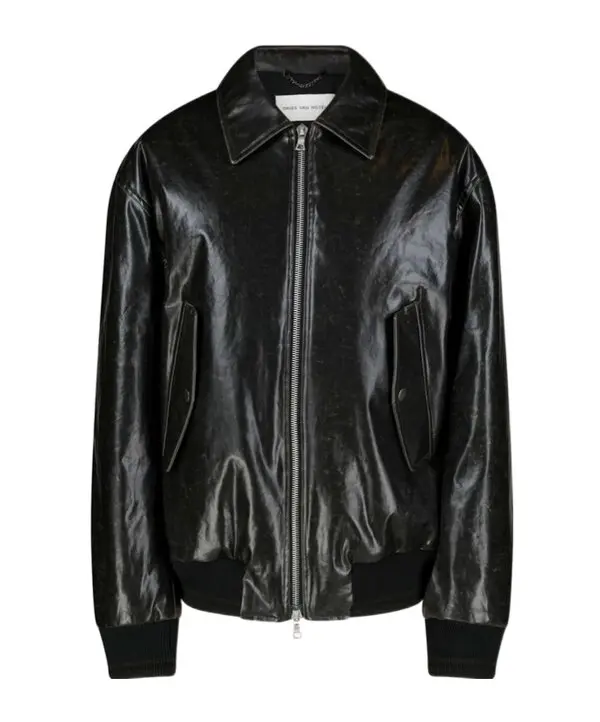 Dries Van Noten Bomber Jacket With Lapel Collar