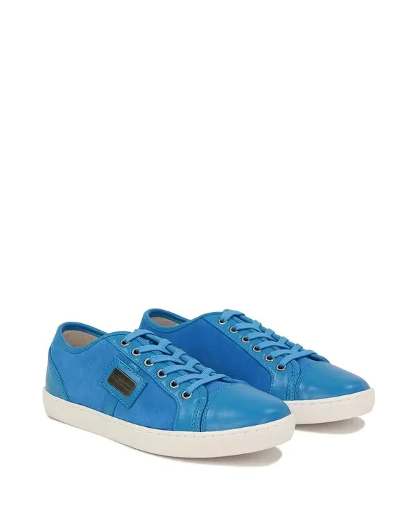 Dolce & Gabbana Round Toe Lace Up Sneakers