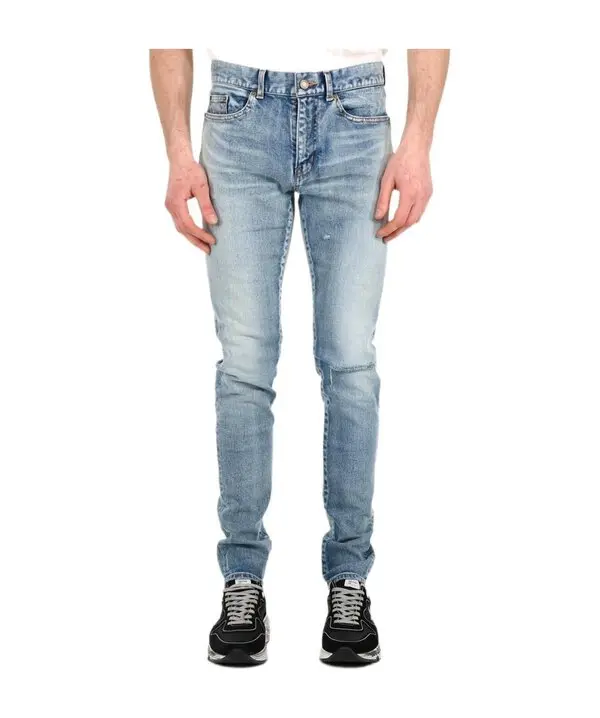 Saint Laurent Distressed Skinny Jeans