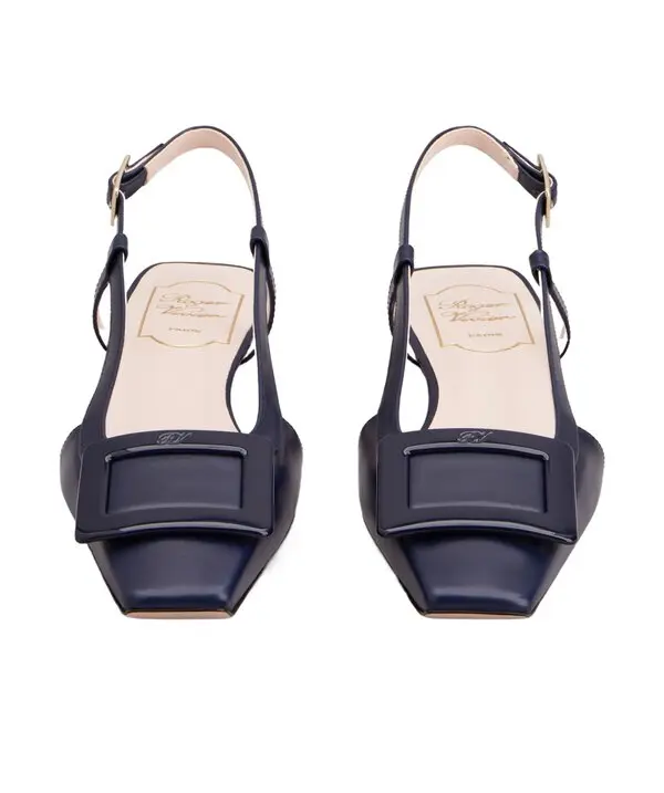 ROGER VIVIER Belle Vivier Slingback Ballerinas - Blue