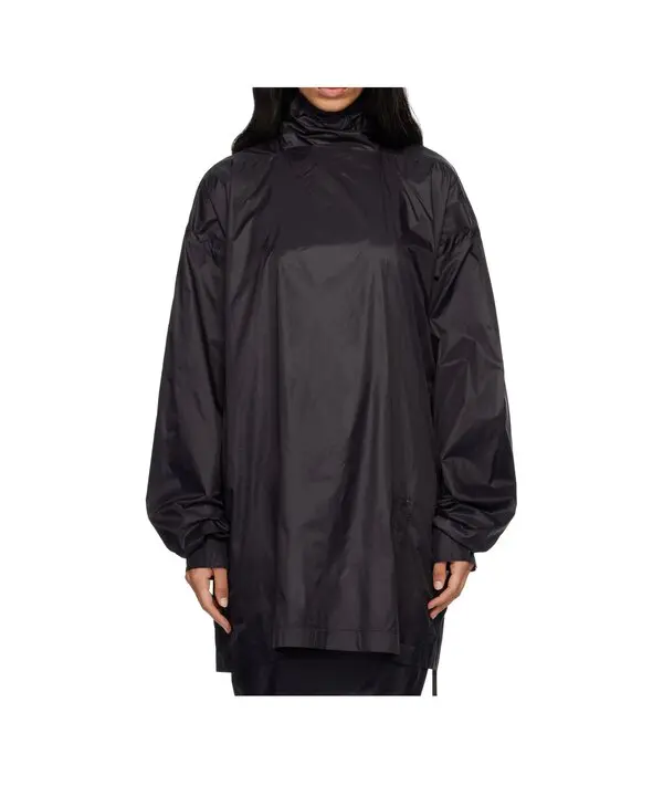 Rick Owens Oversized Turtleneck Sweatshirt - Black