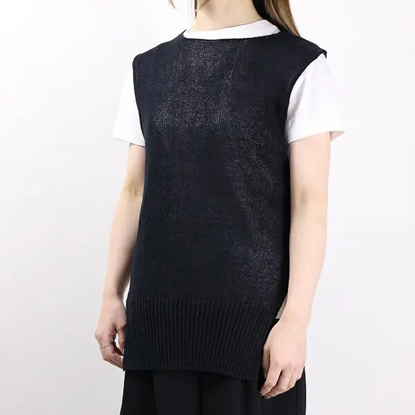JIL SANDER Sleeveless Knitted Vest