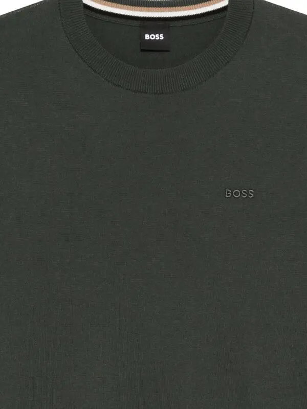 Hugo Boss Boss Crew Neck Long Sleeve Cotton Sweater