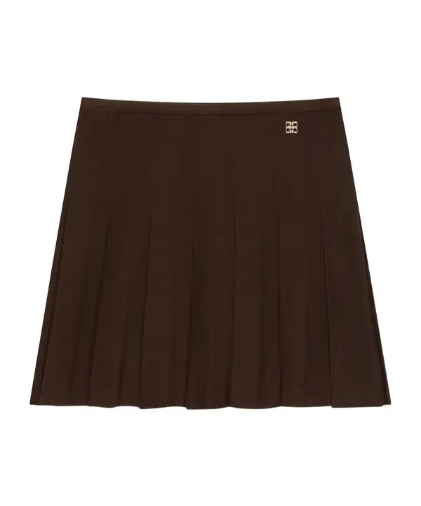 Givenchy 4g Plaque Mini Pleated Skirt