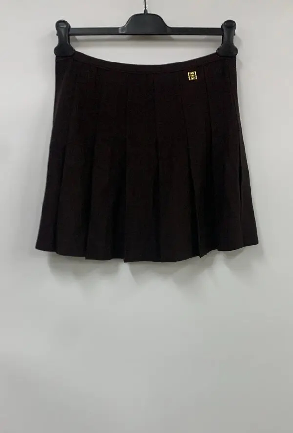 Givenchy 4g Plaque Mini Pleated Skirt