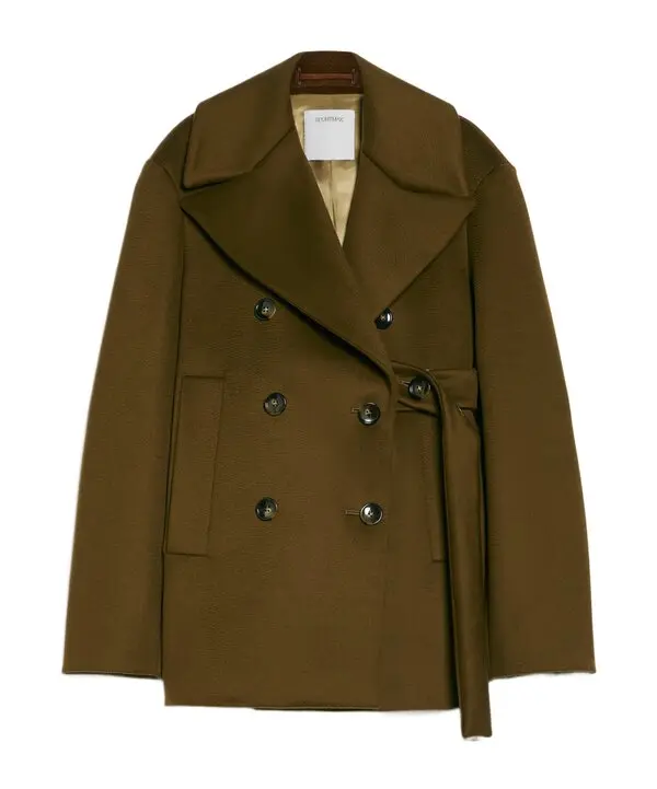 Sportmax Orchis Double-breasted Belted Coat - Brown