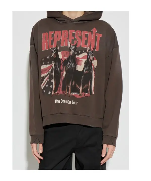 REPRESENT Graphic Hoodie - Brown