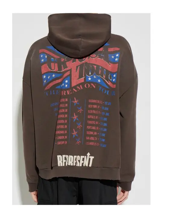 REPRESENT Graphic Hoodie - Brown