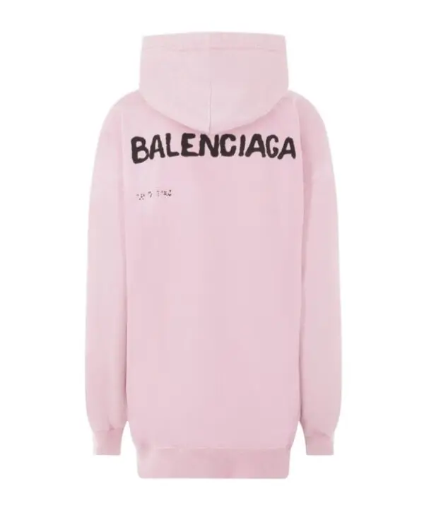 Balenciaga Logo Printed Oversized Hoodie