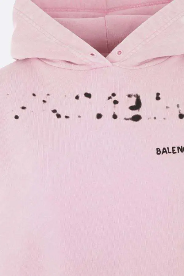 Balenciaga Logo Printed Oversized Hoodie