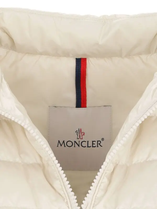 Moncler Quilted Zip-up Gilet - White