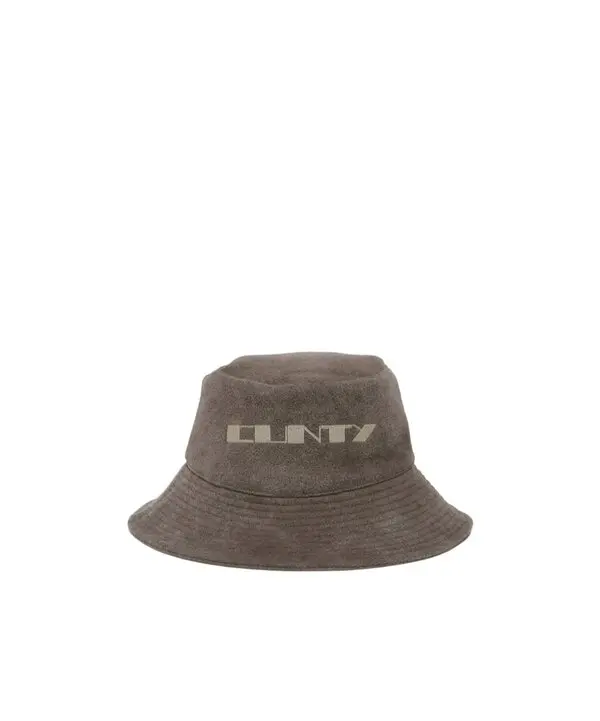 Rick Owens Fisherman's Hat - Dark Grey/pearl White
