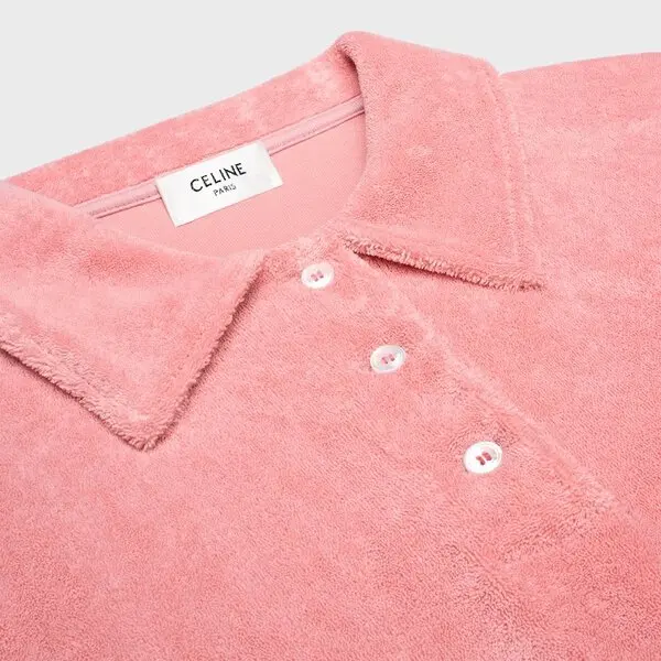 Celine Triomphe Terry Cotton Polo