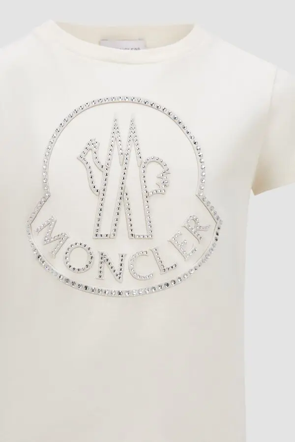 Moncler Logo Embellished Crewneck T-shirt