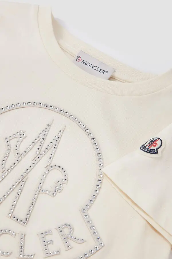 Moncler Logo Embellished Crewneck T-shirt