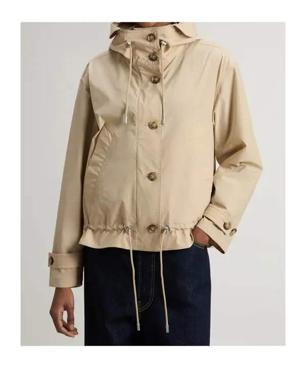 Woolrich Short Urban Touch Parka - White Pepper