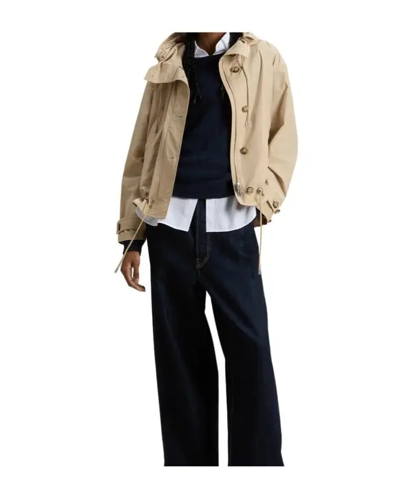 Woolrich Short Urban Touch Parka - White Pepper